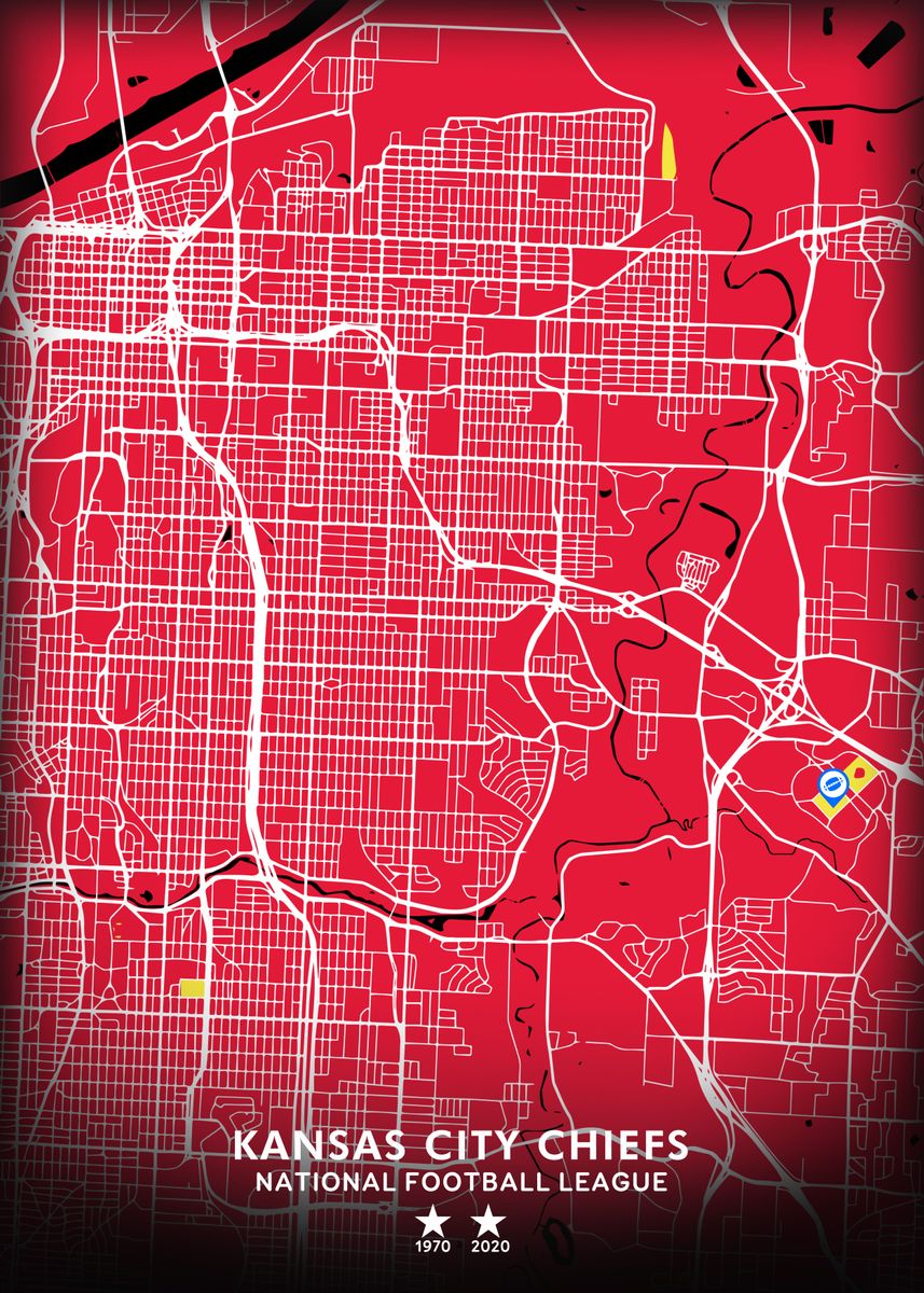 'Kansas City Chiefs' Poster, picture, metal print, paint by Yates ...