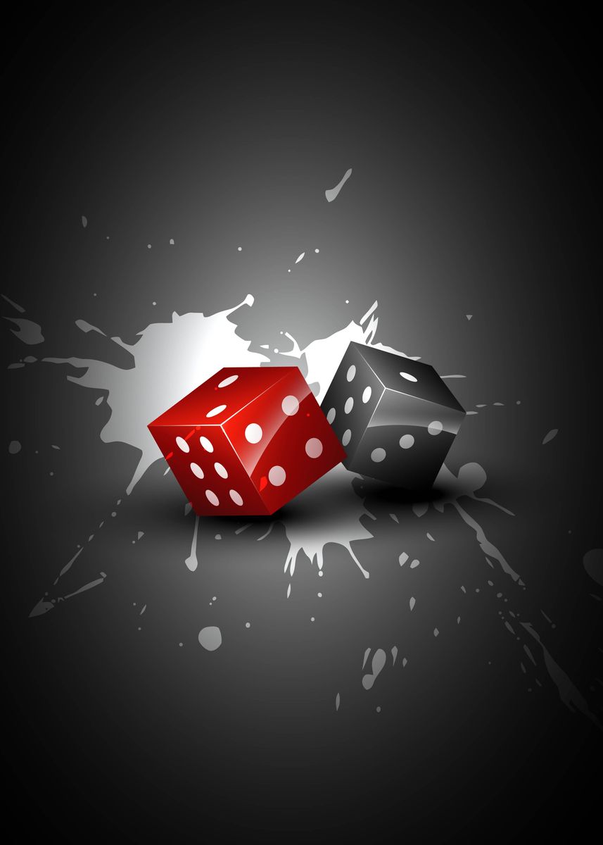 'Dice' Poster, picture, metal print, paint by fay list.art | Displate