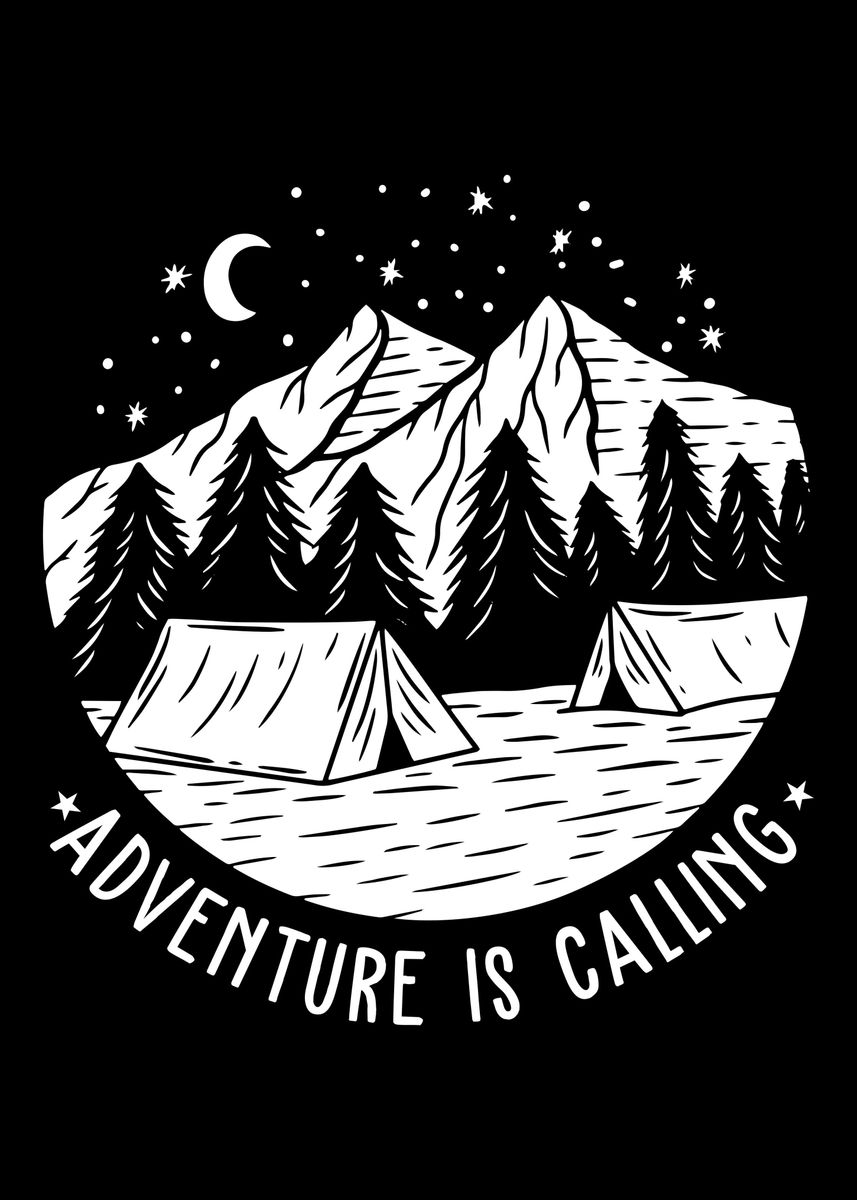 'Mountains Landscape' Poster, picture, metal print, paint by ...