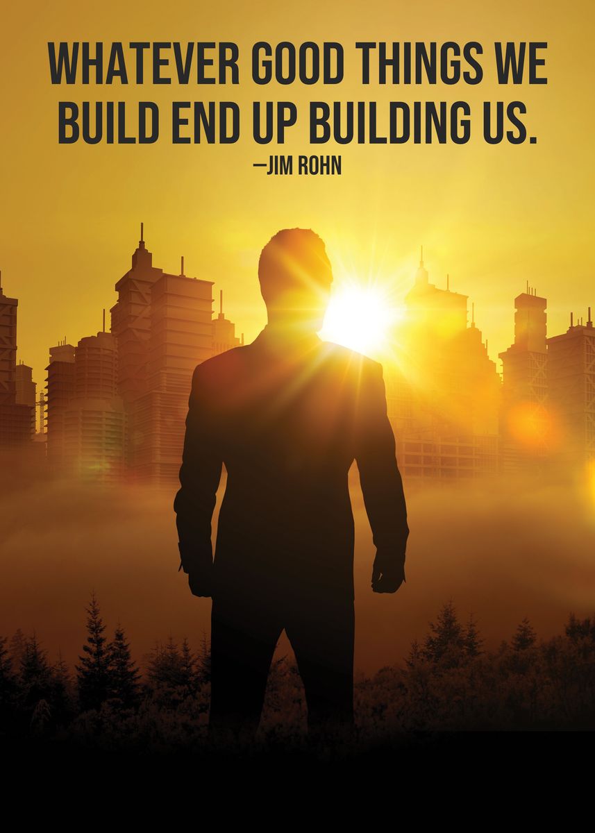 'Build Good Things' Poster, picture, metal print, paint by CHAN | Displate