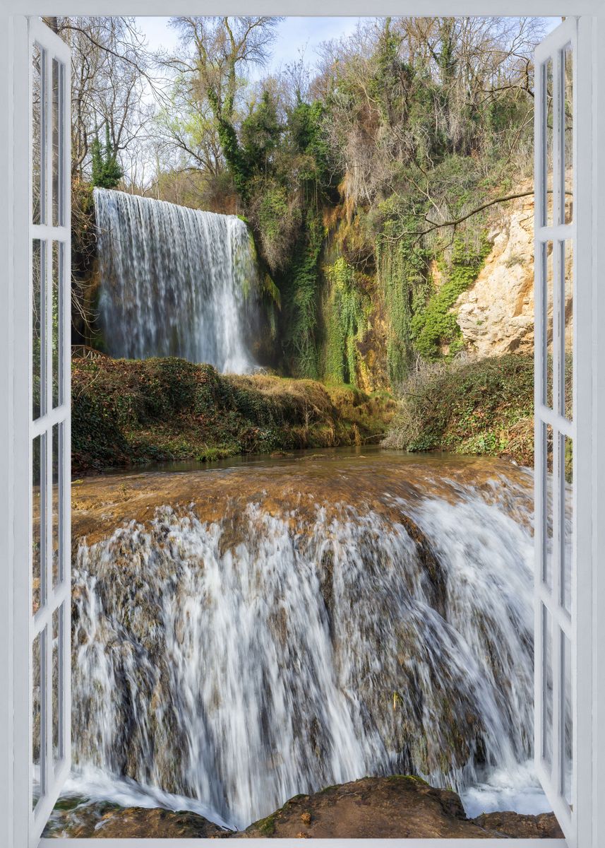 'Waterfalls landscapes' Poster, picture, metal print, paint by Vicen ...