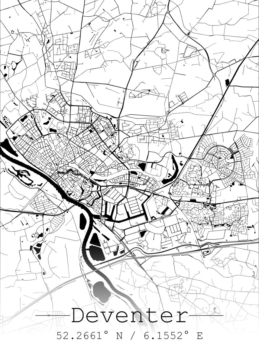 'Deventer' Poster by Chiel Bastiaansen | Displate