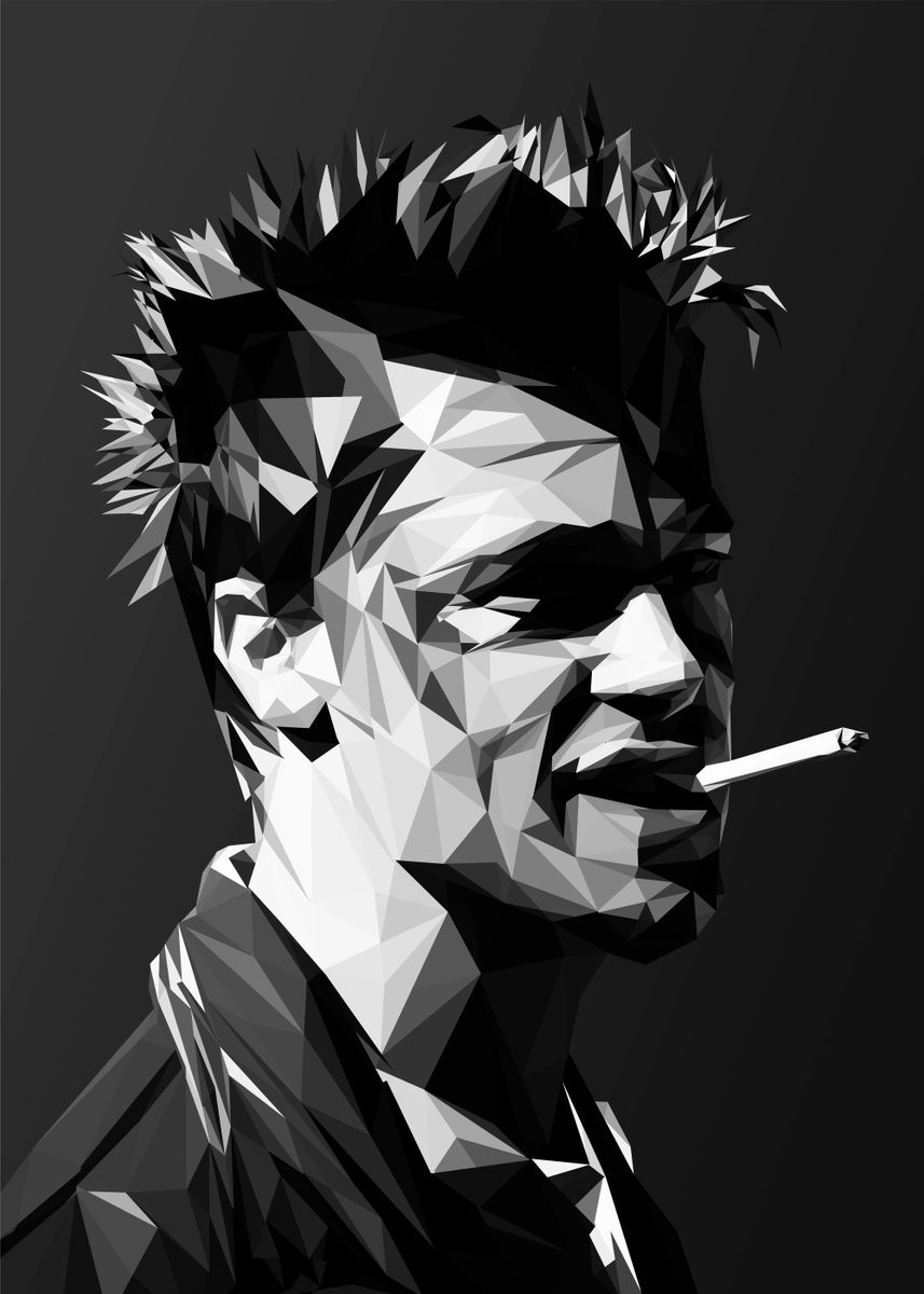 'project mayhem' Poster, picture, metal print, paint by Lowpoly Posters ...