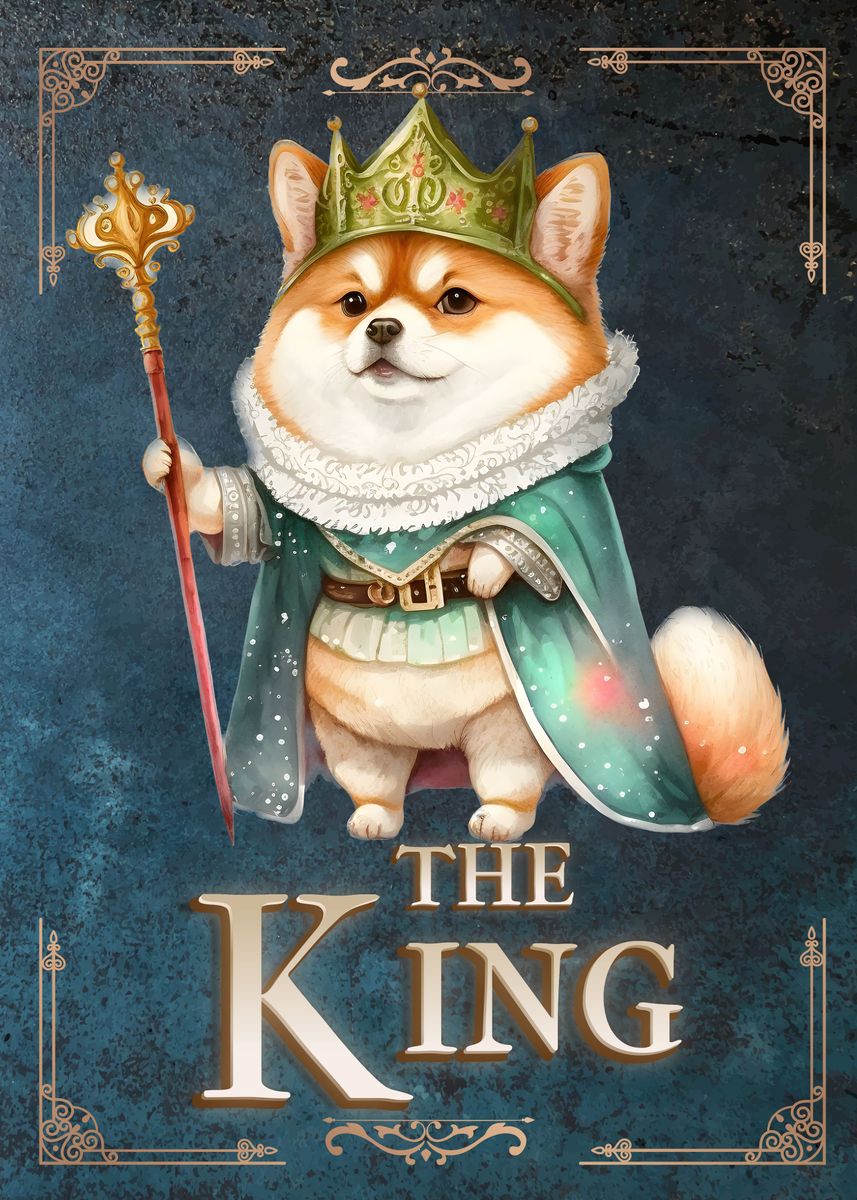 'The Dog King is coming' Poster, picture, metal print, paint by Stefan ...