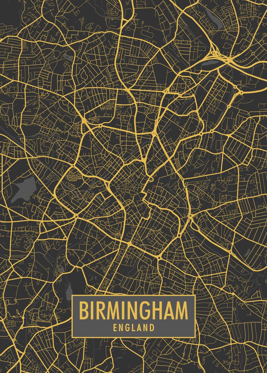 'Birmingham' Poster, picture, metal print, paint by Miracle Studio ...