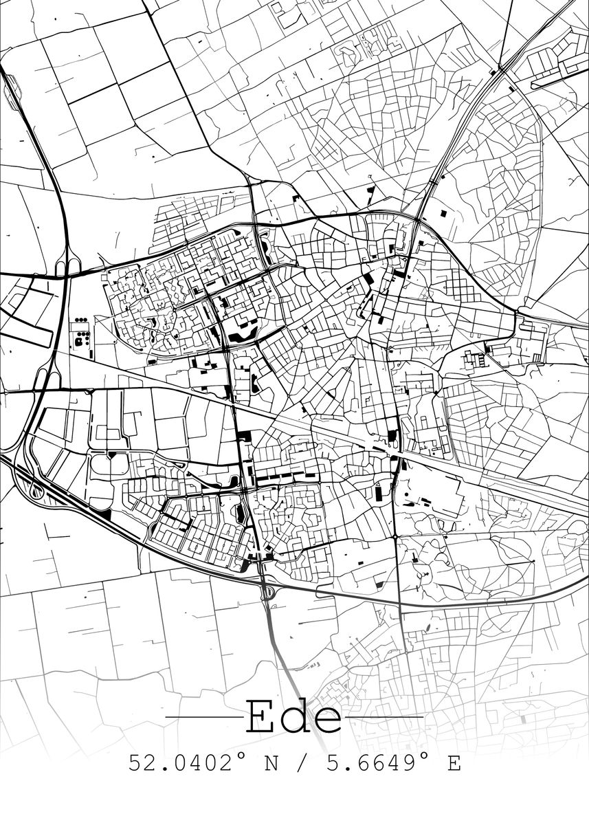 'Ede' Poster, picture, metal print, paint by Chiel Bastiaansen | Displate