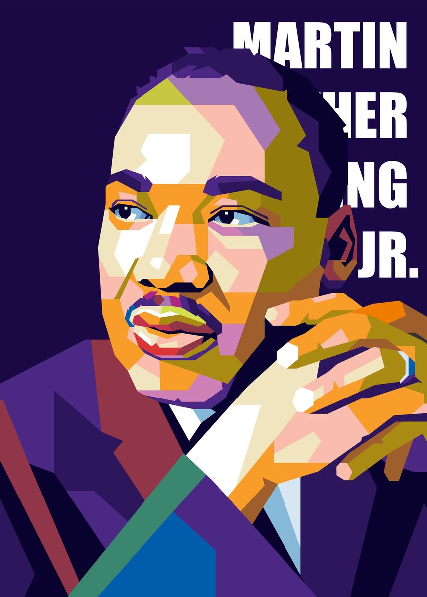 'Martin Luther King Jr' Poster, picture, metal print, paint by Erick ...