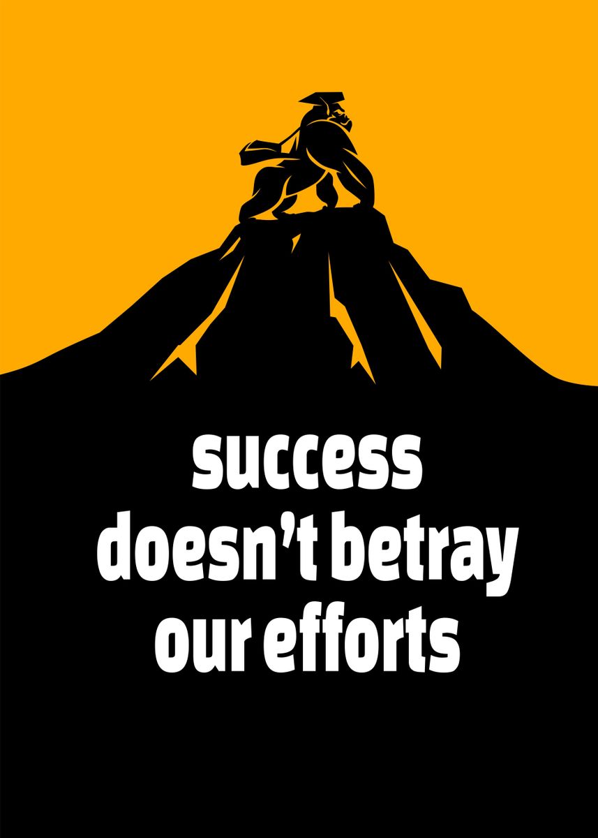 'success' Poster, picture, metal print, paint by SoBo | Displate