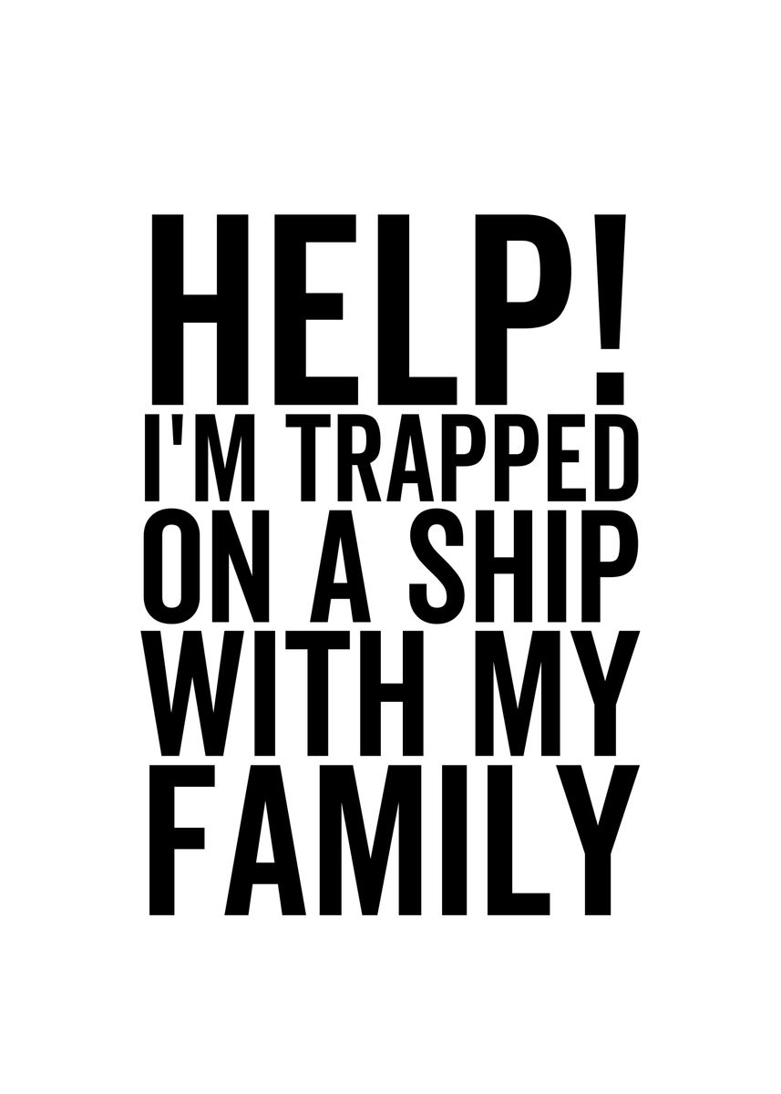 'Help Im Trapped On a Ship' Poster, picture, metal print, paint by Francois Ringuette | Displate