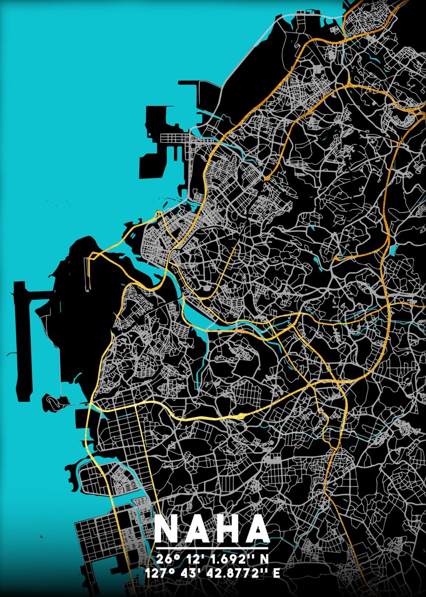 'Naha Okinawa Japan' Poster, picture, metal print, paint by Clayborne ...