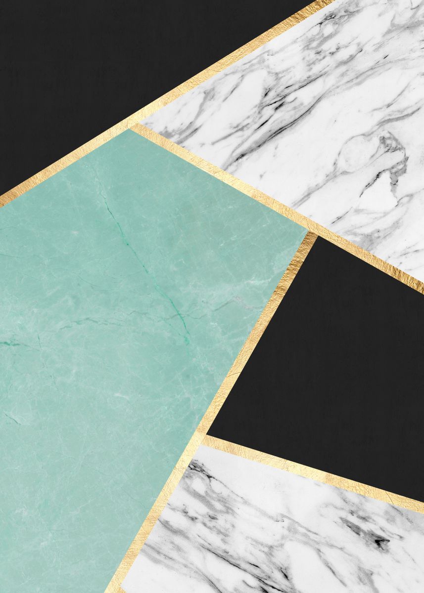 'Marble collage 10' Poster, picture, metal print, paint by Vitor Costa ...