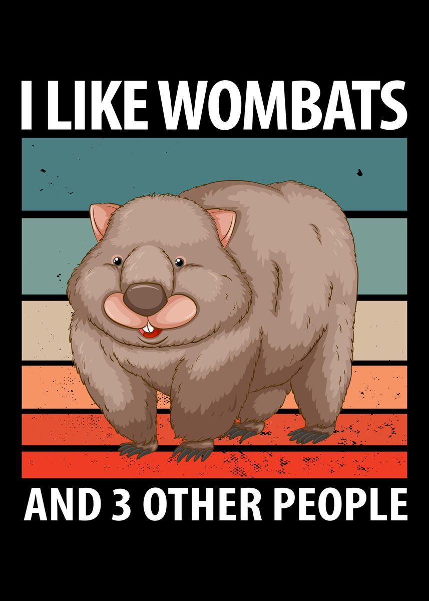 'Wombats Wombat Australian ' Poster, picture, metal print, paint by ...