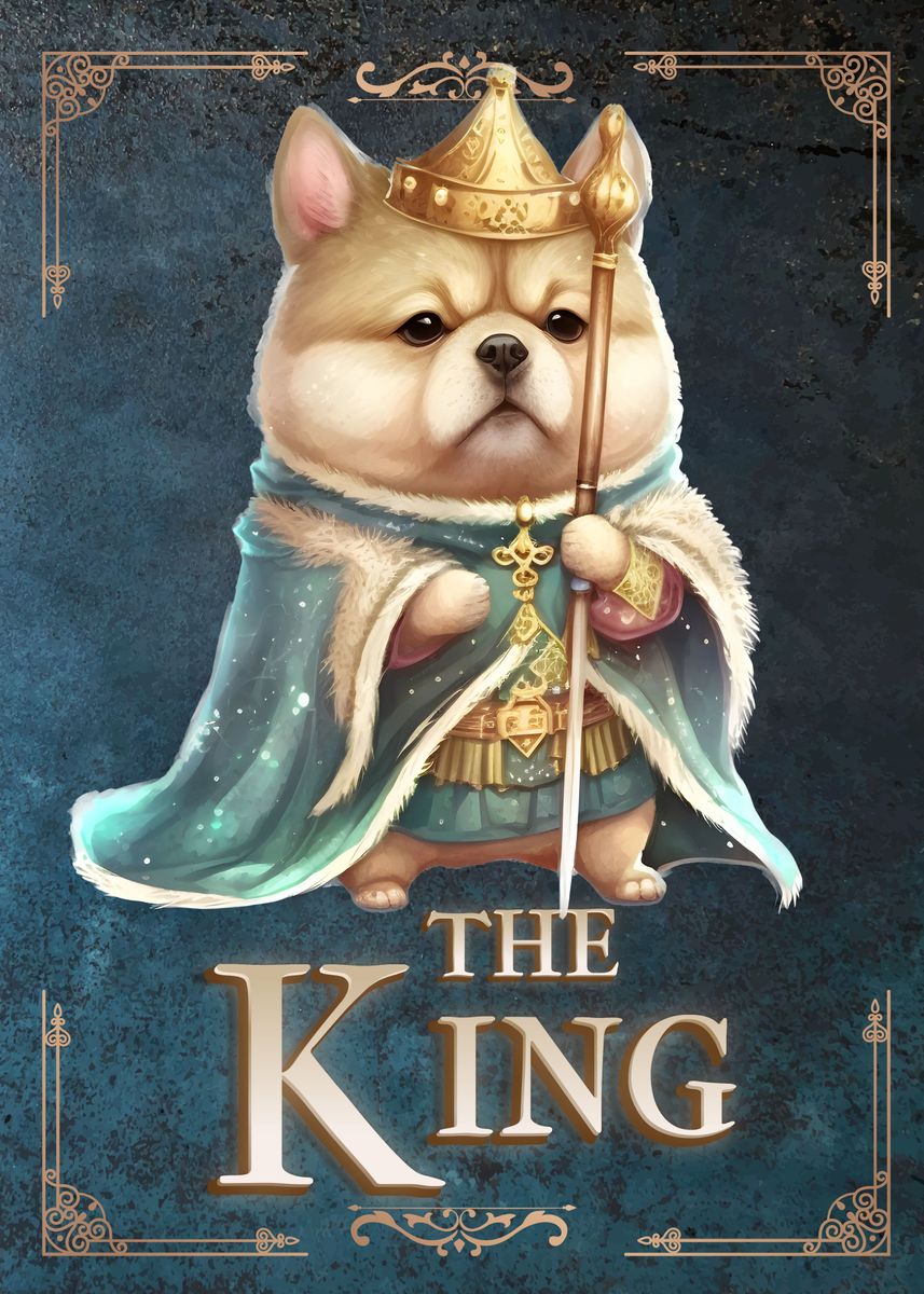 'The King of Dogs' Poster, picture, metal print, paint by Stefan Merz ...