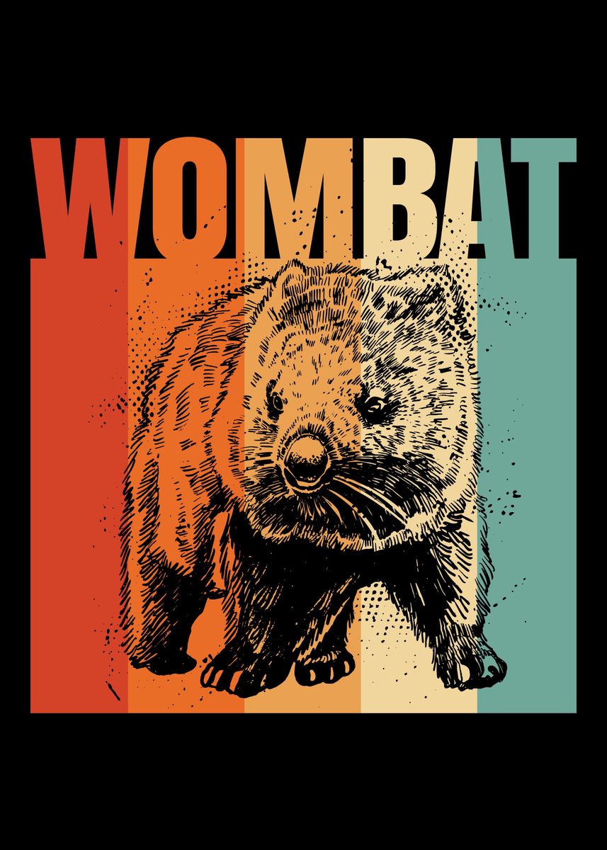 'Wombats Wombat Australian ' Poster, picture, metal print, paint by ...