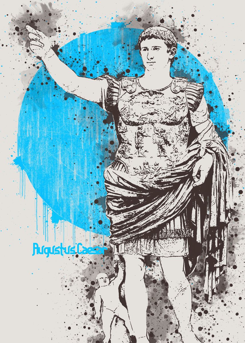 'augustus caesar painting' Poster, picture, metal print, paint by jaka ...