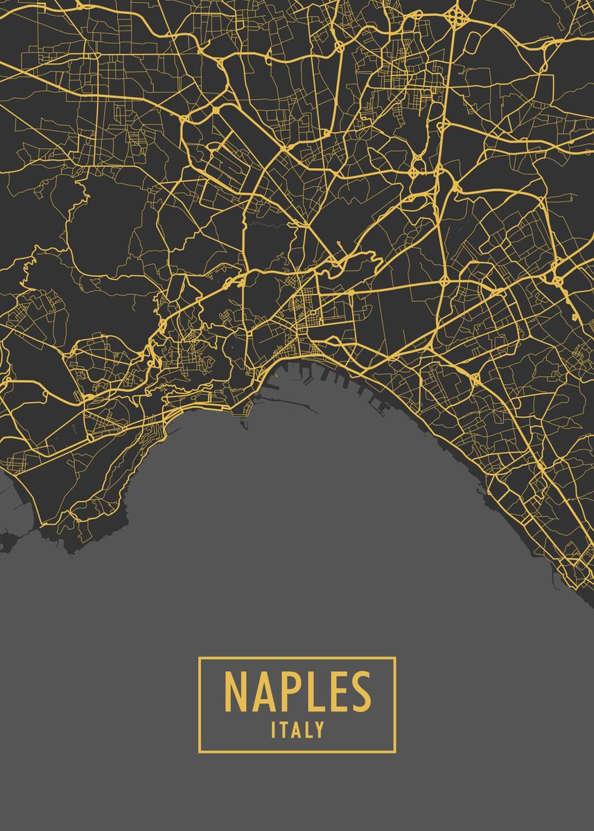 'Naples' Poster by Miracle Studio | Displate