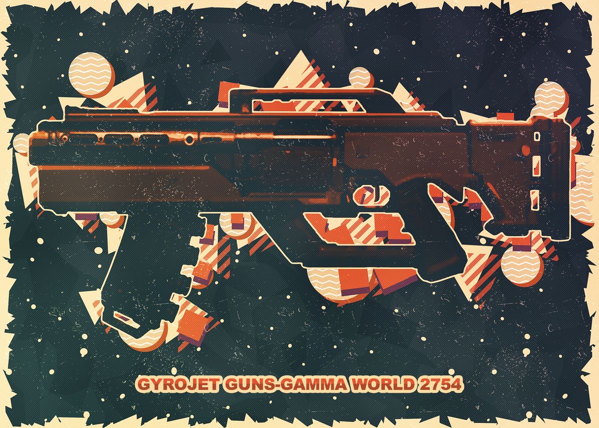 'Gyrojet Gun' Poster by Colorize Studio | Displate