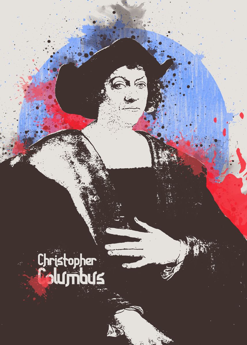 'Christopher Columbus art' Poster, picture, metal print, paint by jaka ...
