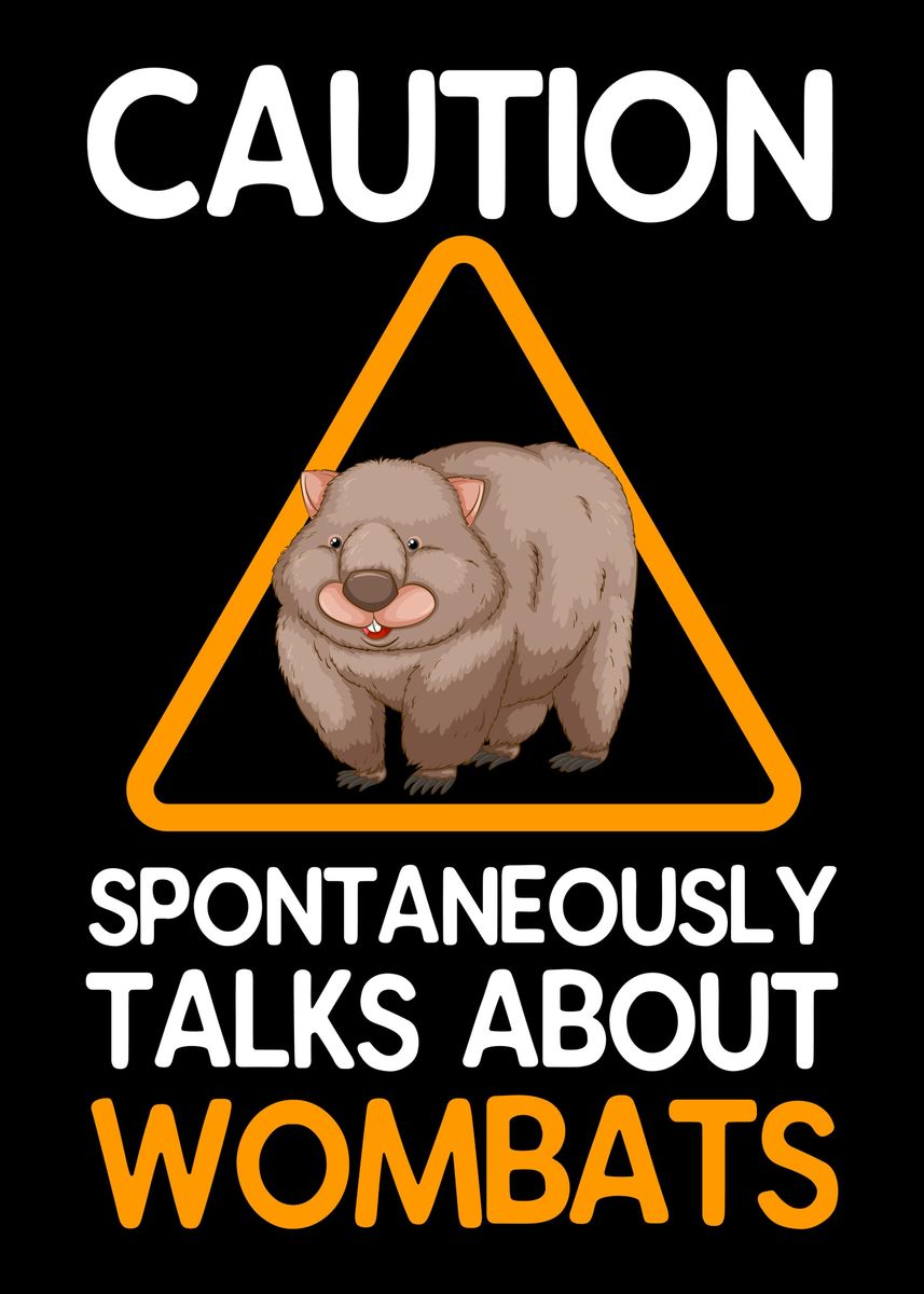 'Wombats Wombat Australian ' Poster, picture, metal print, paint by ...