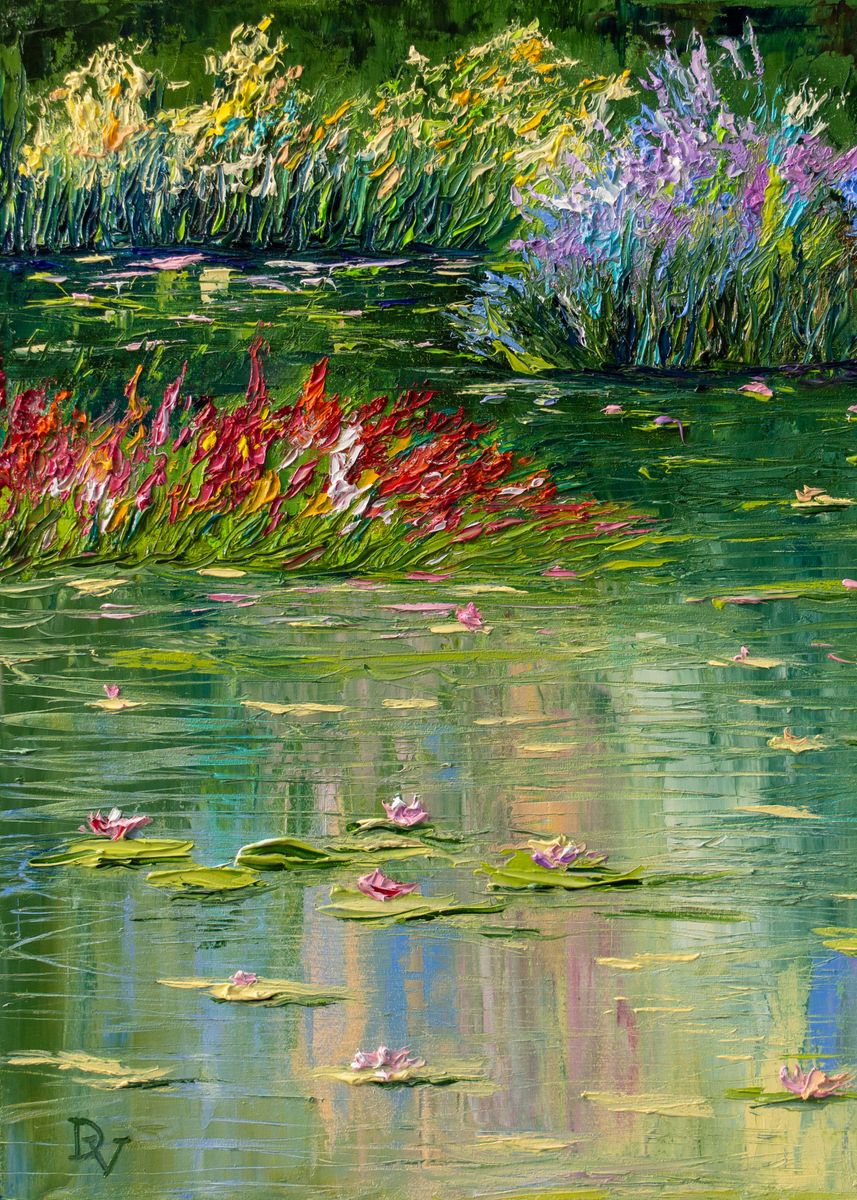 'Summer pond' Poster, picture, metal print, paint by Vladyslav Durniev ...