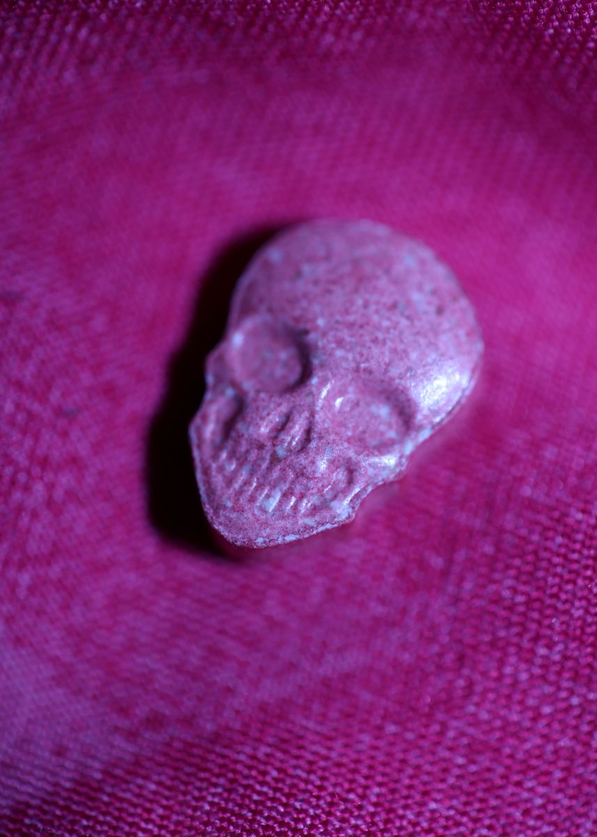 'Red skulls ecstasy doping' Poster by BakalaeroZz Photography | Displate