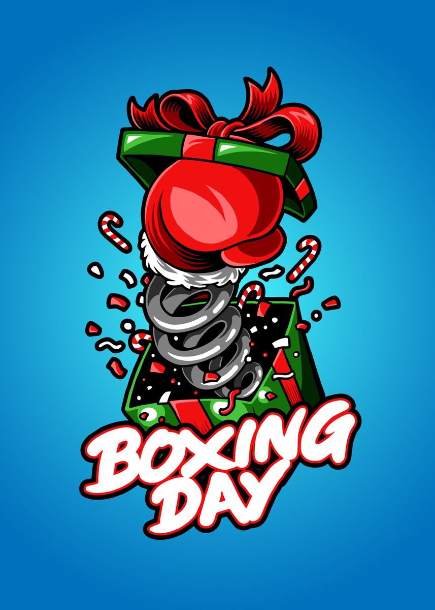 'boxing day' Poster, picture, metal print, paint by DianeFFlower | Displate