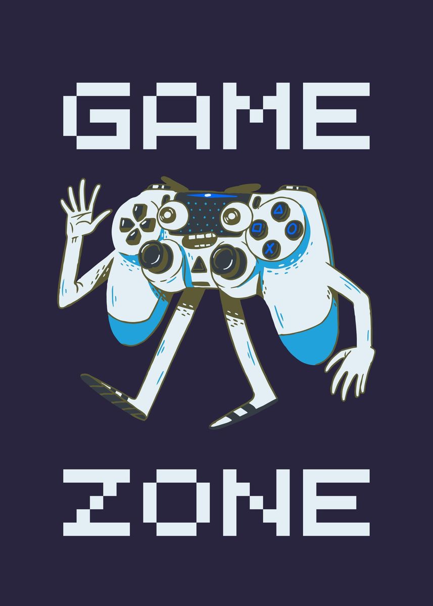 'Game Zone 01 ' Poster, picture, metal print, paint by My Legion | Displate