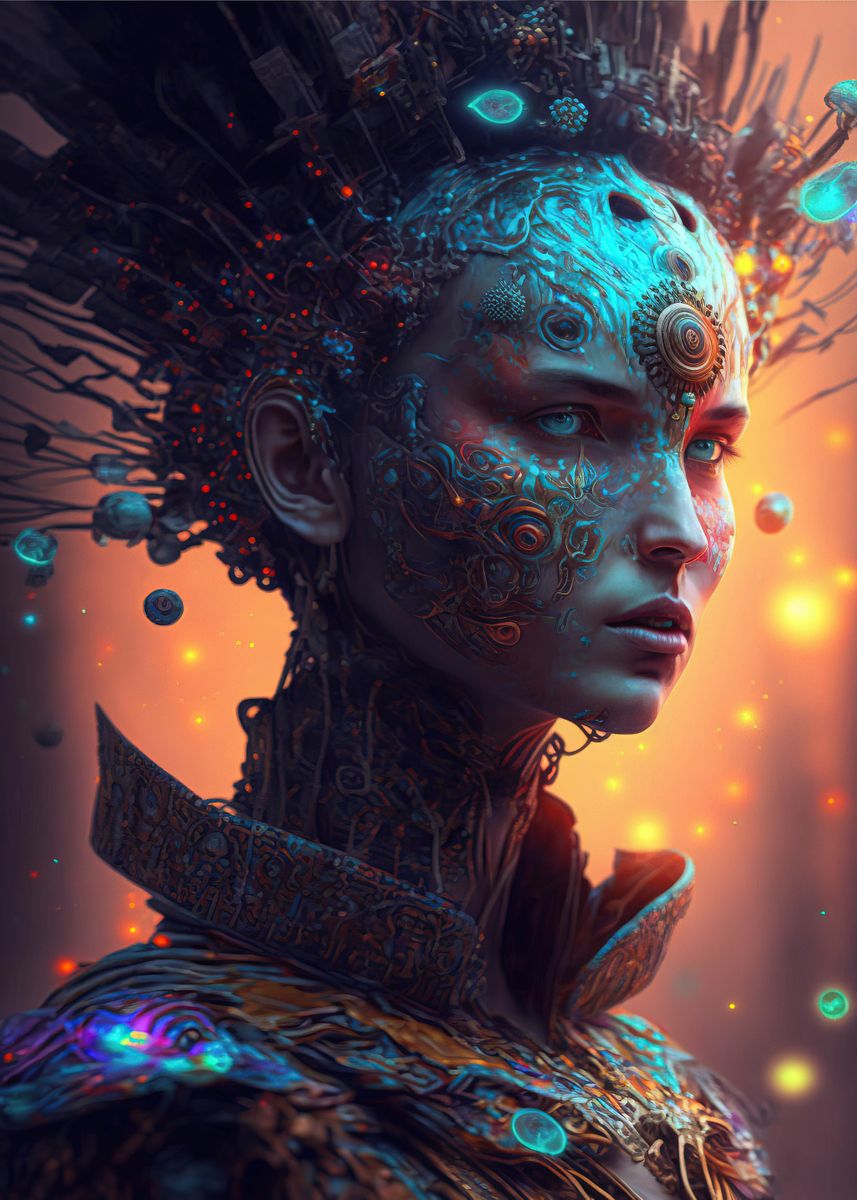 'Fantasy Character Ayla ' Poster, picture, metal print, paint by The ...