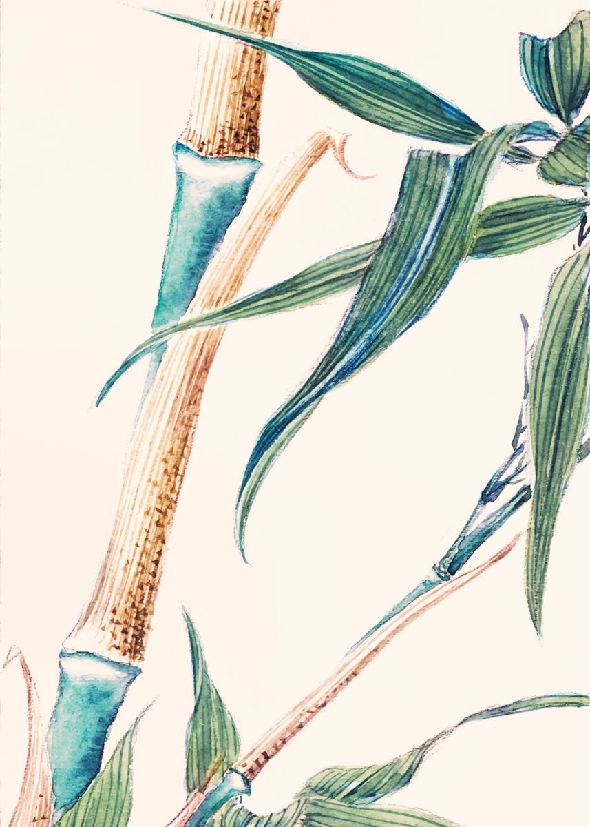 'Japanese Bamboo' Poster, picture, metal print, paint by Mango Art ...