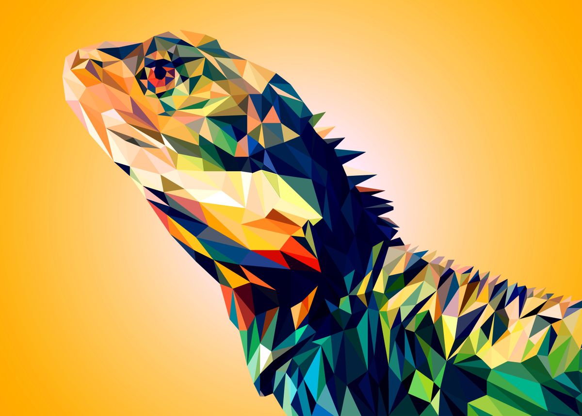 'Iguana' Poster by Dare Neil | Displate