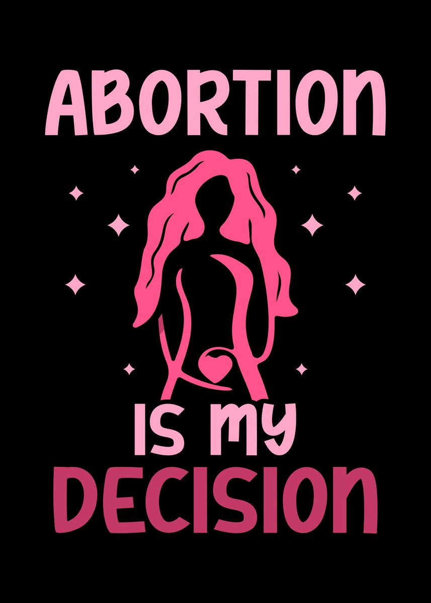 'Pro Abortion' Poster, picture, metal print, paint by Sebastian Wünsche | Displate