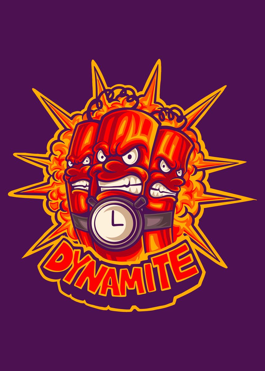 'Dynamite mascot' Poster, picture, metal print, paint by DianeFFlower ...