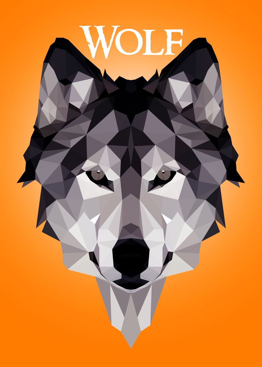 'Wolf' Poster, picture, metal print, paint by Dare Neil | Displate