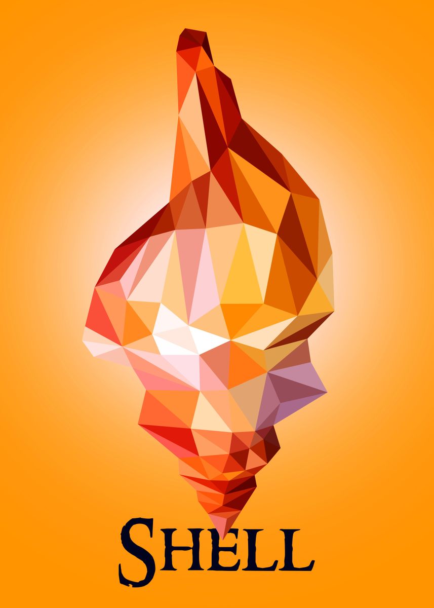 'Shell' Poster, picture, metal print, paint by Dare Neil | Displate