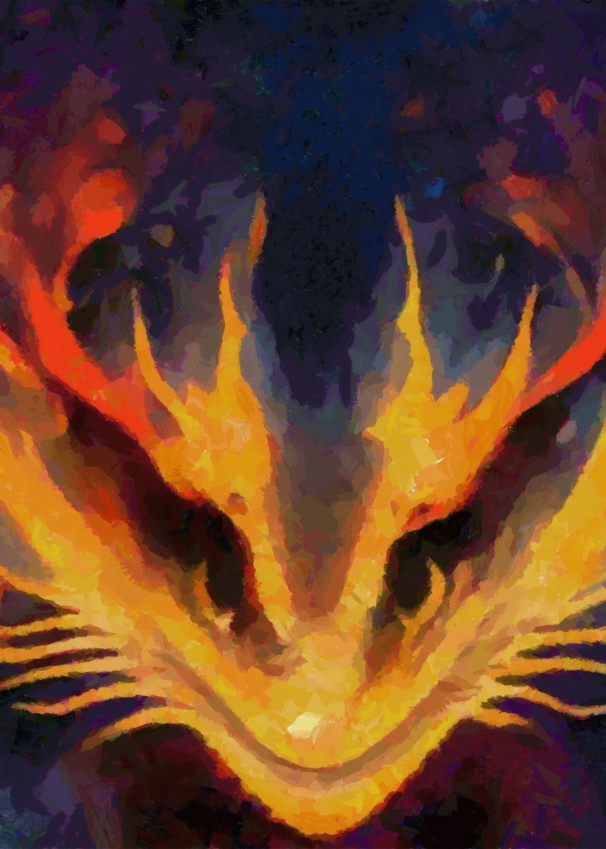 'Fire serpent' Poster, picture, metal print, paint by Evgenuy Merkushov ...