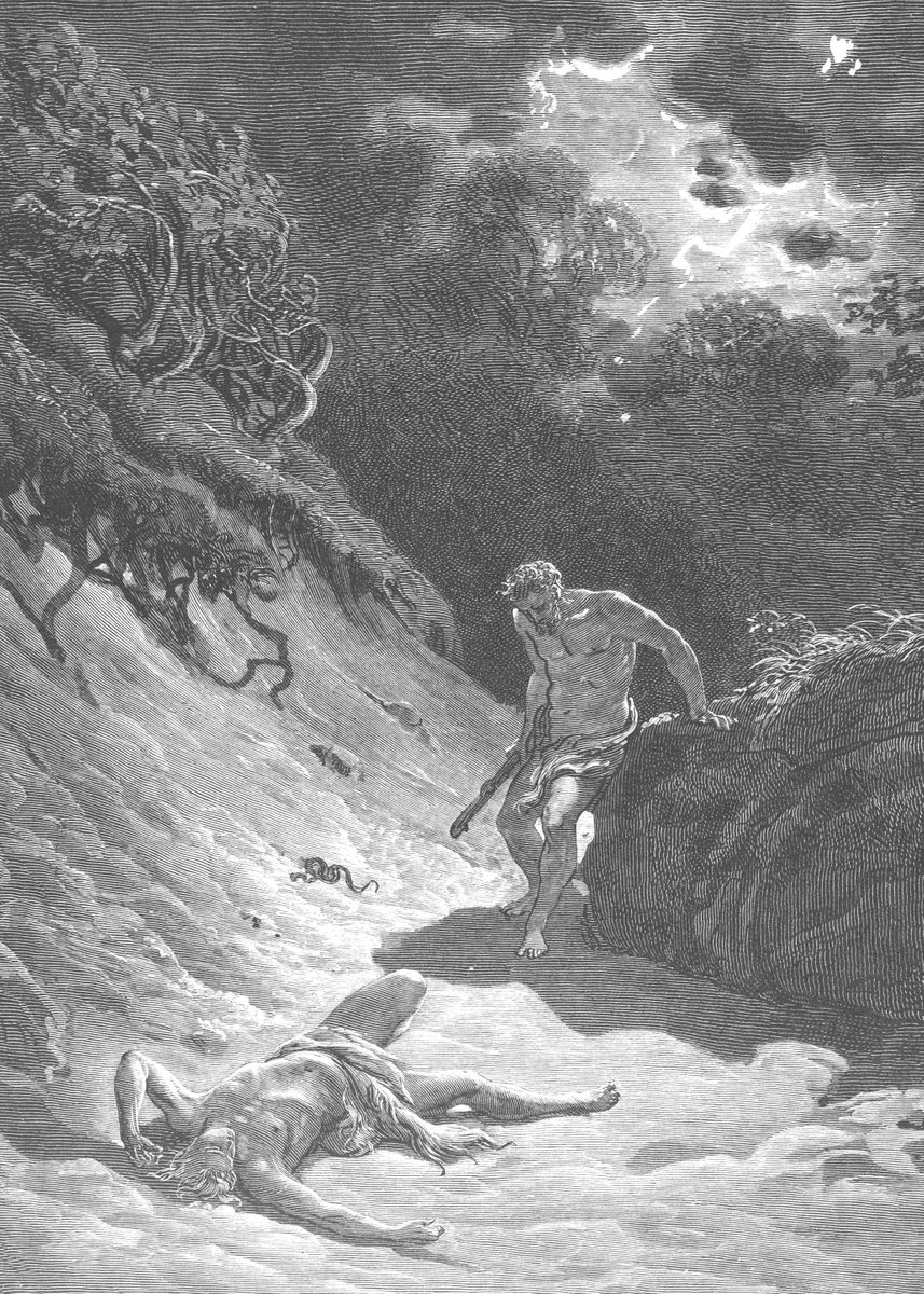 'Cain Slays Abel' Poster, picture, metal print, paint by ViktorDesigns ...