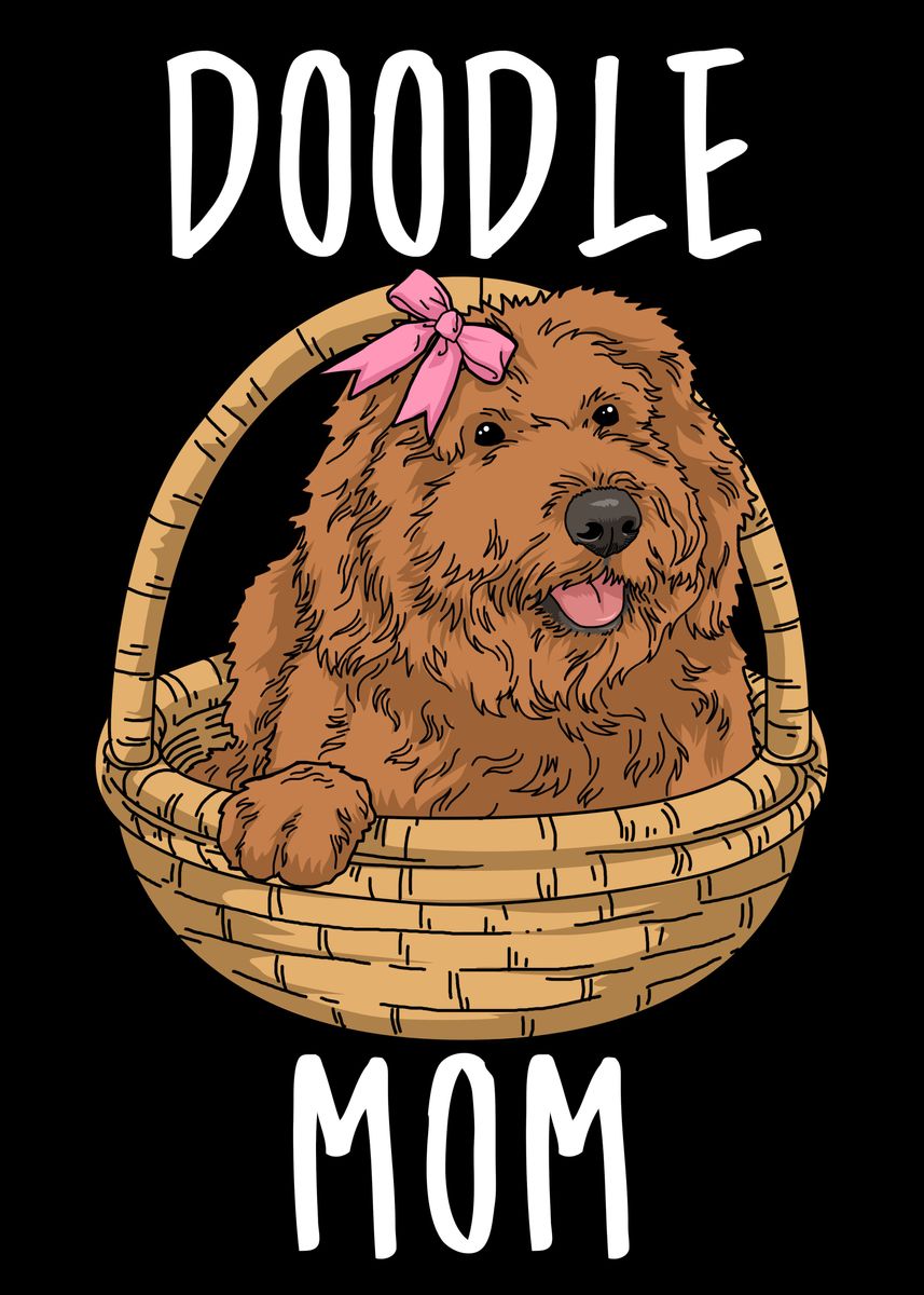 'Goldendoodle Dog Doodle' Poster, picture, metal print, paint by ...