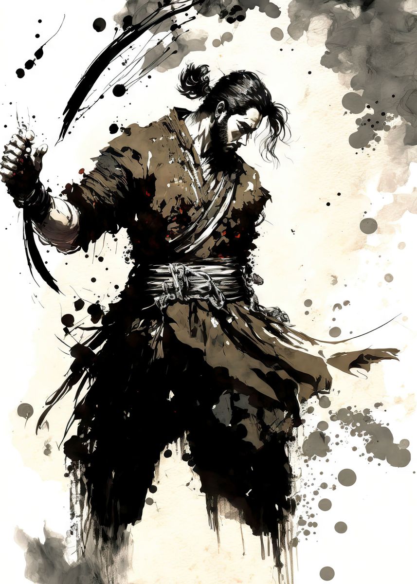 'Ronin Warrior' Poster by Stephen Schreck | Displate