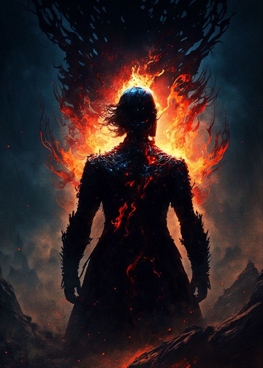 'Paint Fire Character' Poster, picture, metal print, paint by Muh Asdar ...