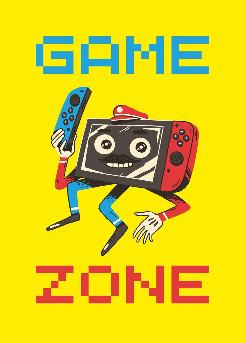 'Game Zone 2' Poster, picture, metal print, paint by My Legion | Displate