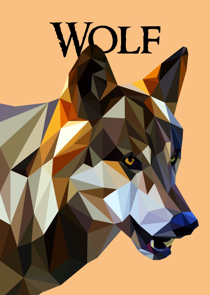 'Wolf' Poster, picture, metal print, paint by Dare Neil | Displate