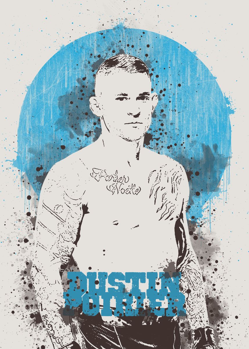 'dustin poirier painting' Poster, picture, metal print, paint by jaka ...