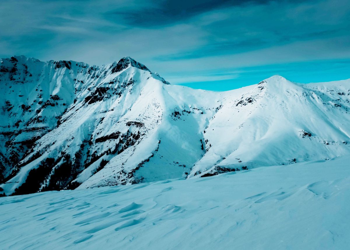 'SNOW MOUNTAIN' Poster by LuckStory | Displate