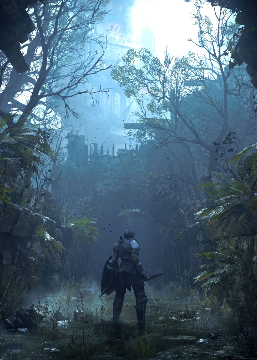 'Demon Souls Dark Blood' Poster, picture, metal print, paint by ...