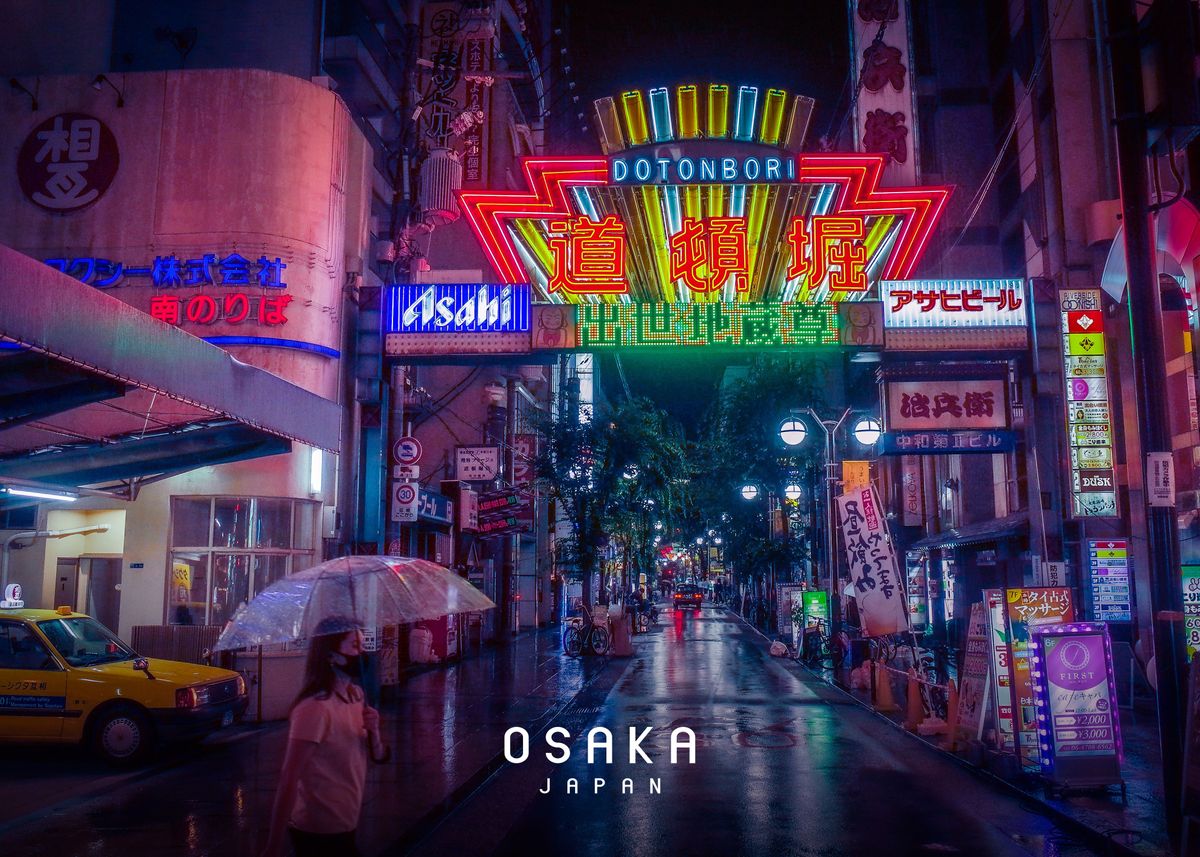 'Osaka ' Poster by Travel Addict | Displate