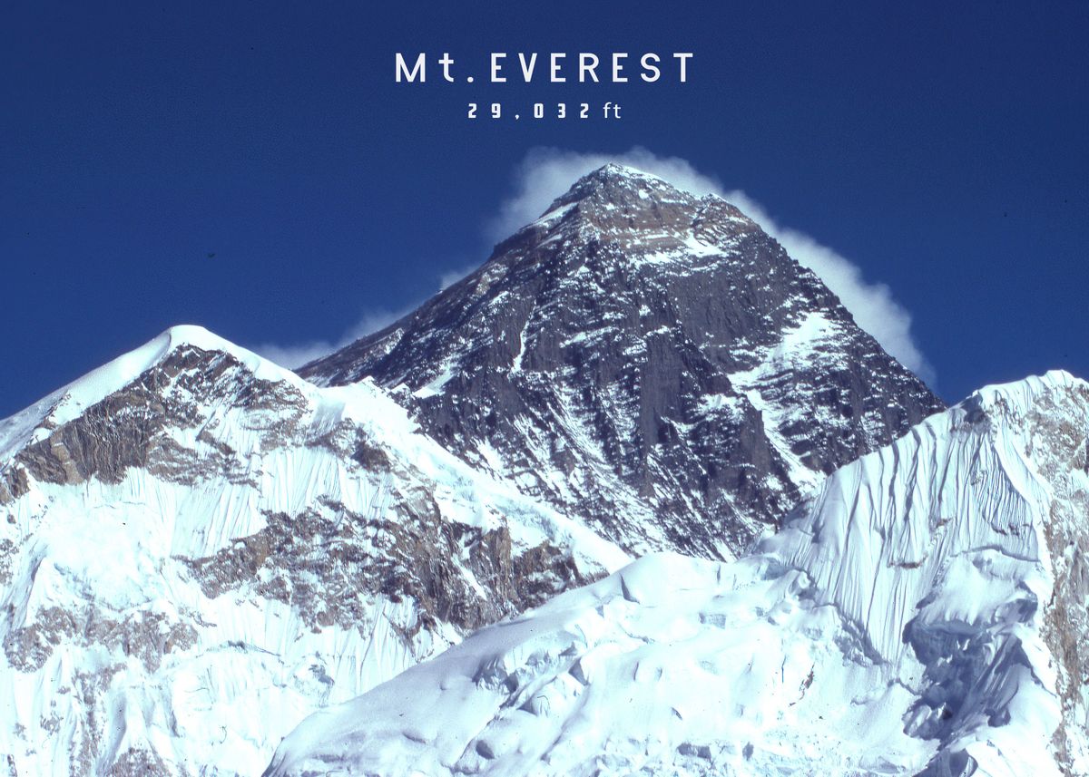 'Mount Everest ' Poster by Explore Universe | Displate