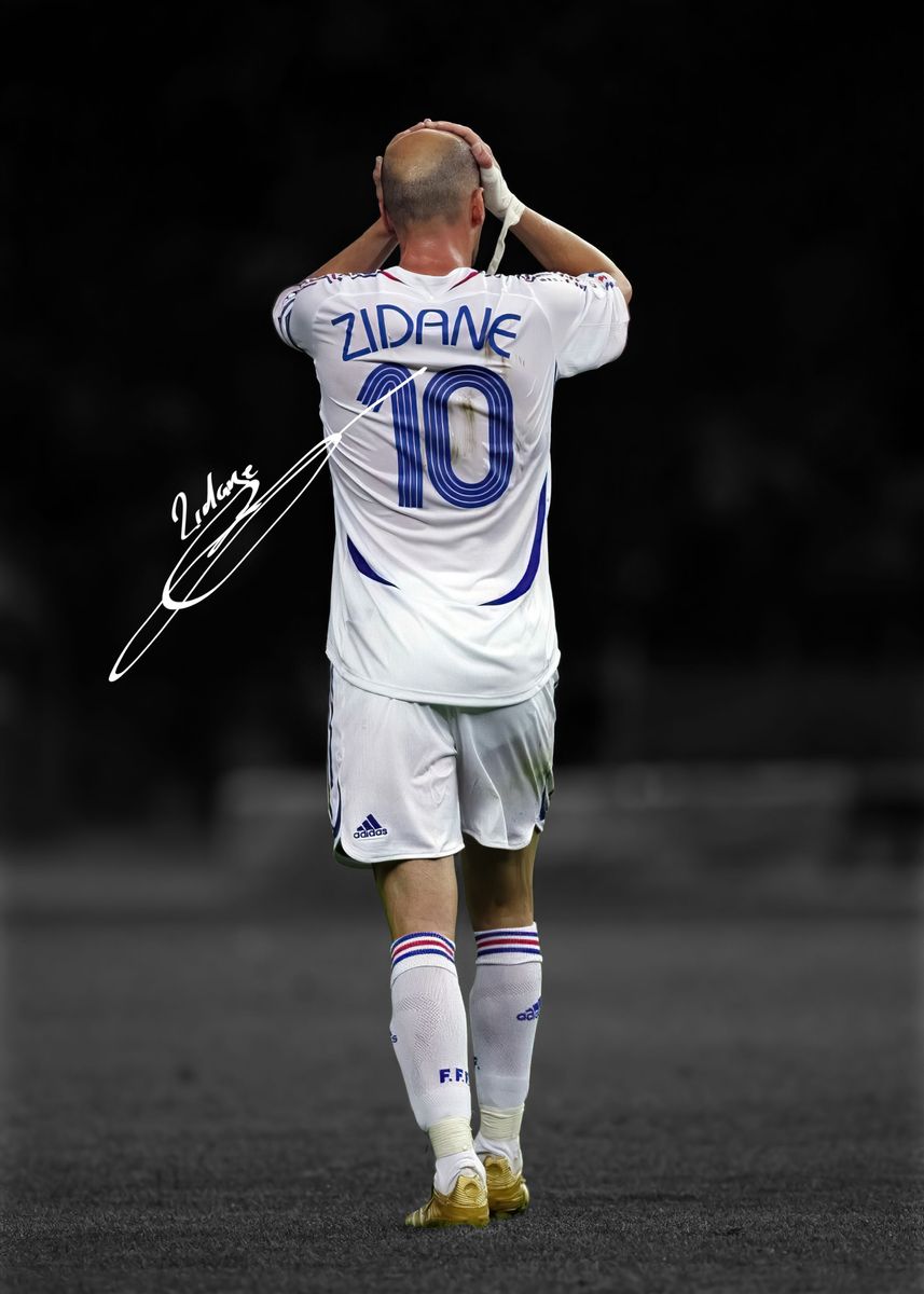 'Zidane' Poster, picture, metal print, paint by Dat Luong | Displate