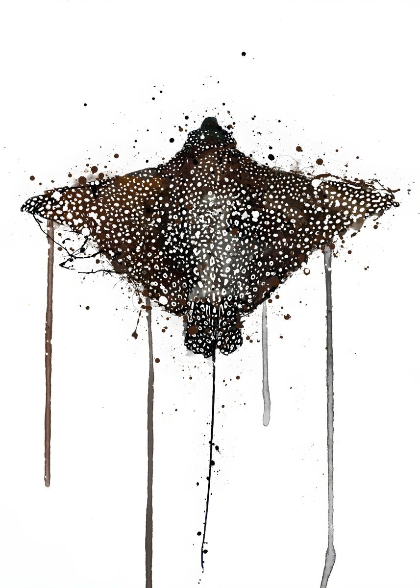 'Watercolor Stingray' Poster by Izu | Displate