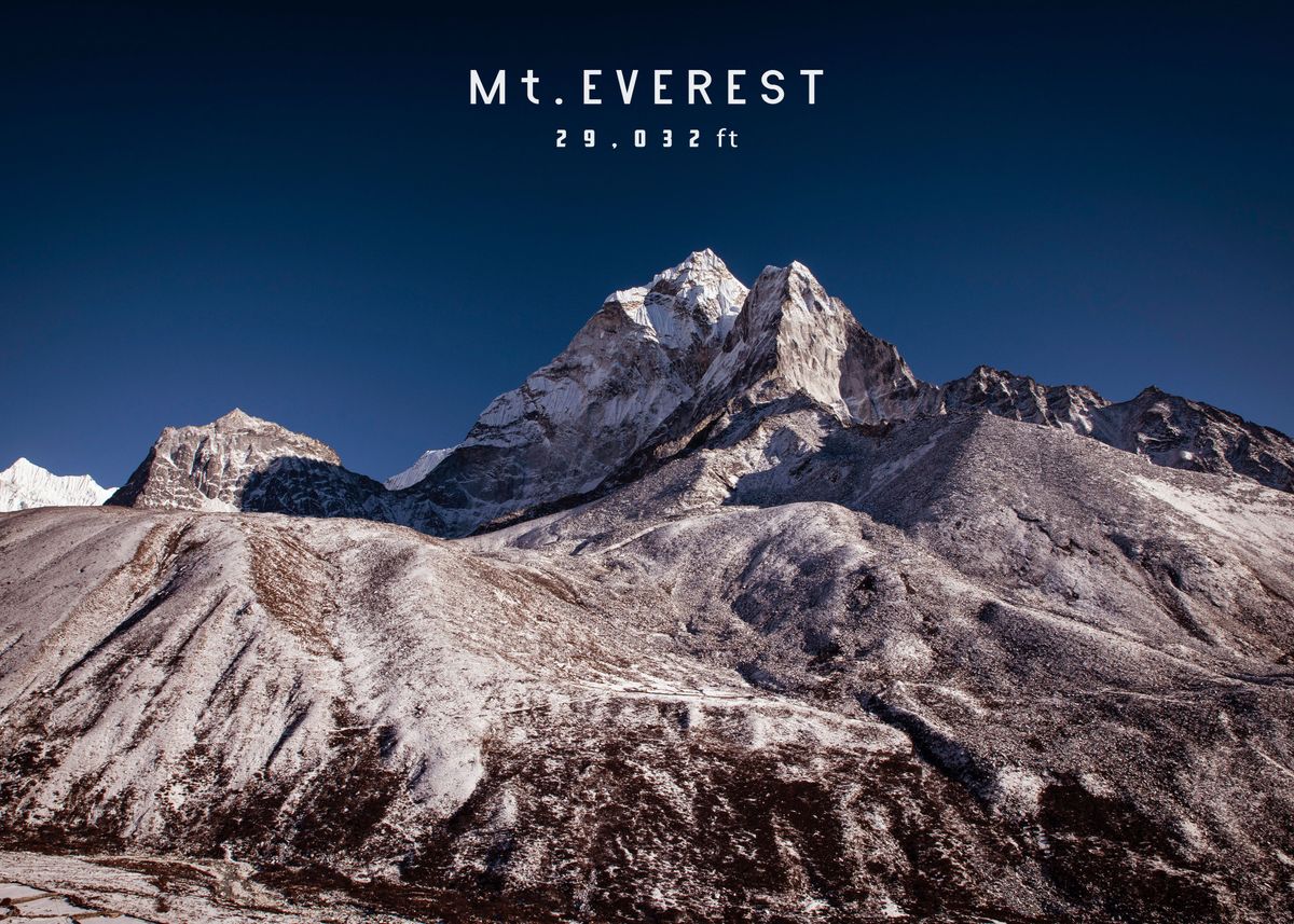 'Mount Everest ' Poster by Explore Universe | Displate