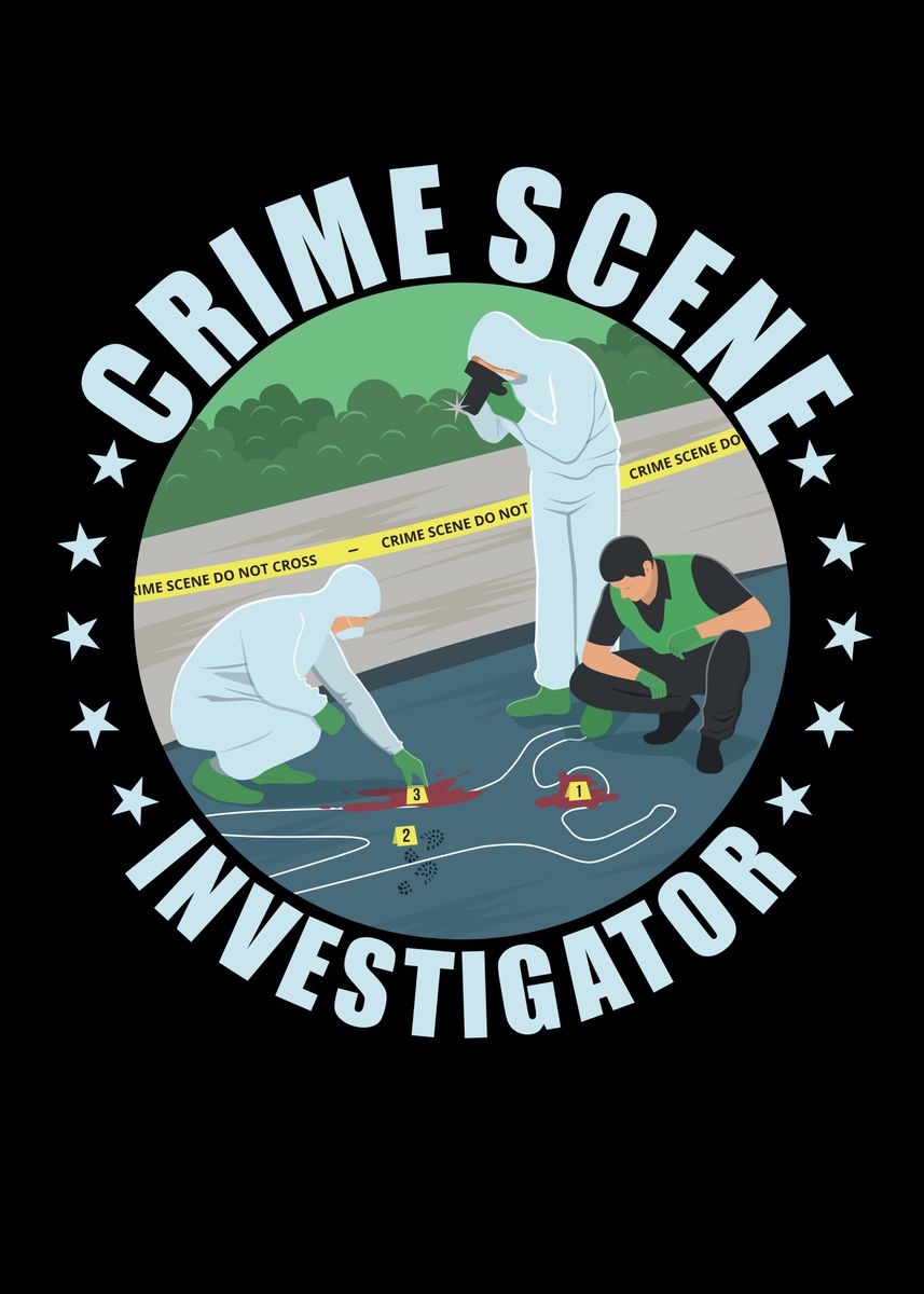 'Crime Scene Investigator' Poster, picture, metal print, paint by ...